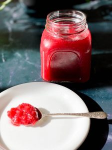 Easy Rhubarb Compote - Katy's Food Finds