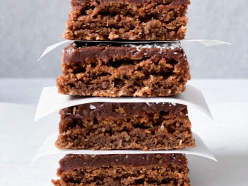 Chewy Chocolate Coconut Slice