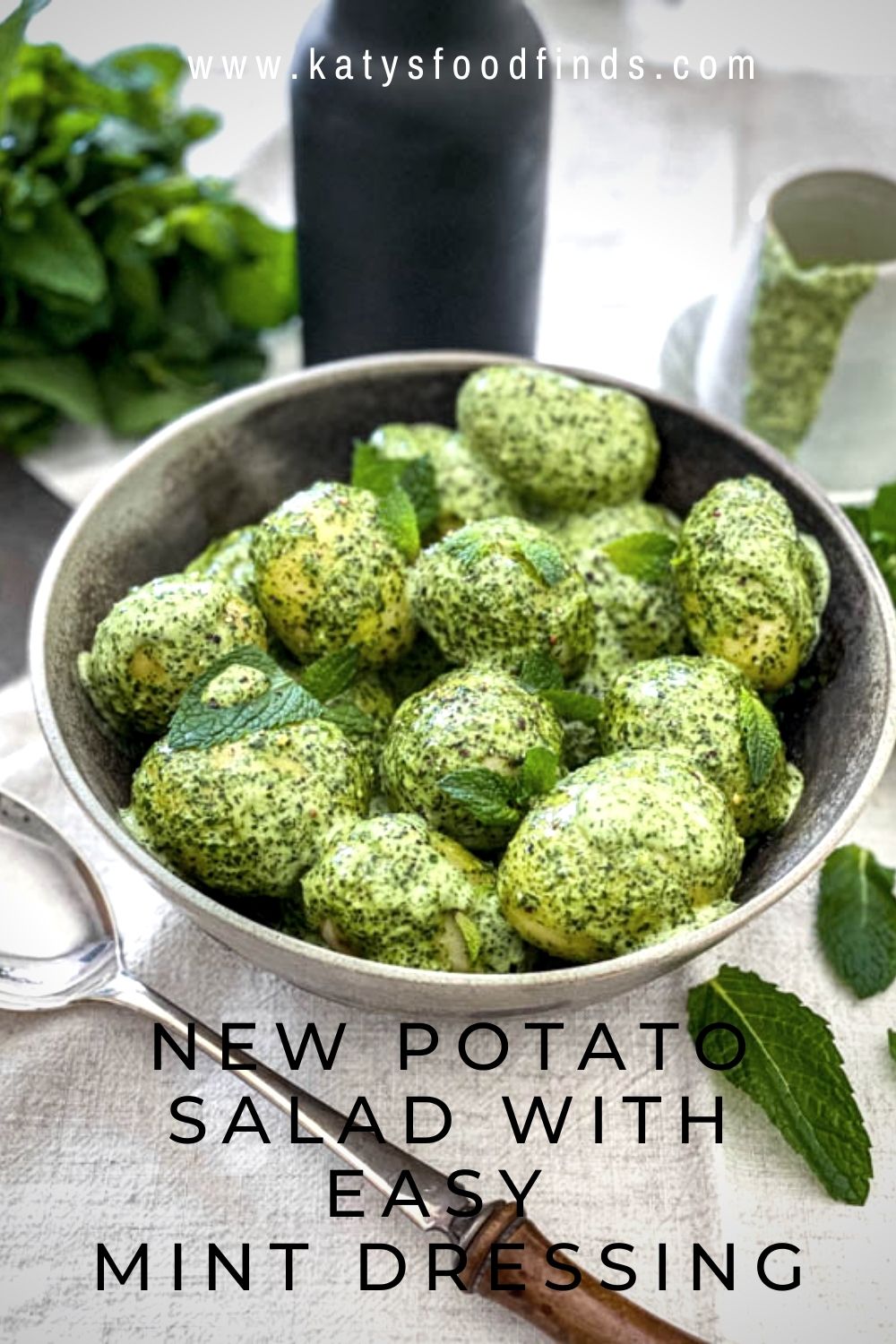 New Potato Salad with Easy Mint Dressing - Katy's Food Finds
